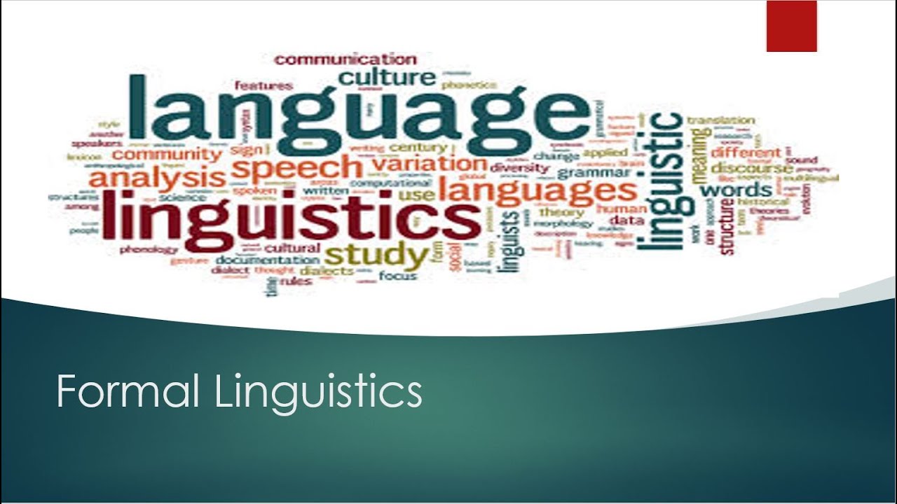 Formal linguistics - YouTube