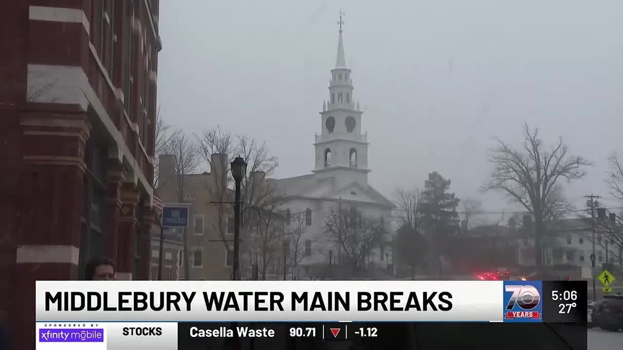 Repairs nearly complete on Middlebury water main breaks - YouTube