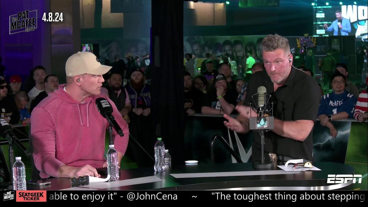 The Pat McAfee Show Live From WWE World | Monday April 8th, 2024 - YouTube