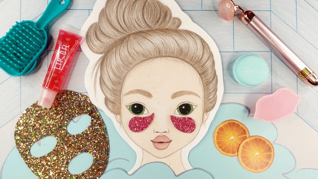 ASMR SPA & Skincare for Paper Girl with Real Cosmetics - YouTube