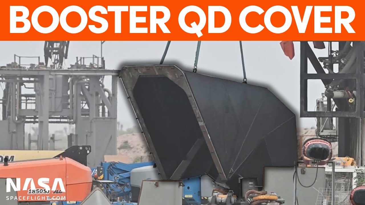 Booster Quick Disconnect Cover Ready for Installation | Starship Boca ...