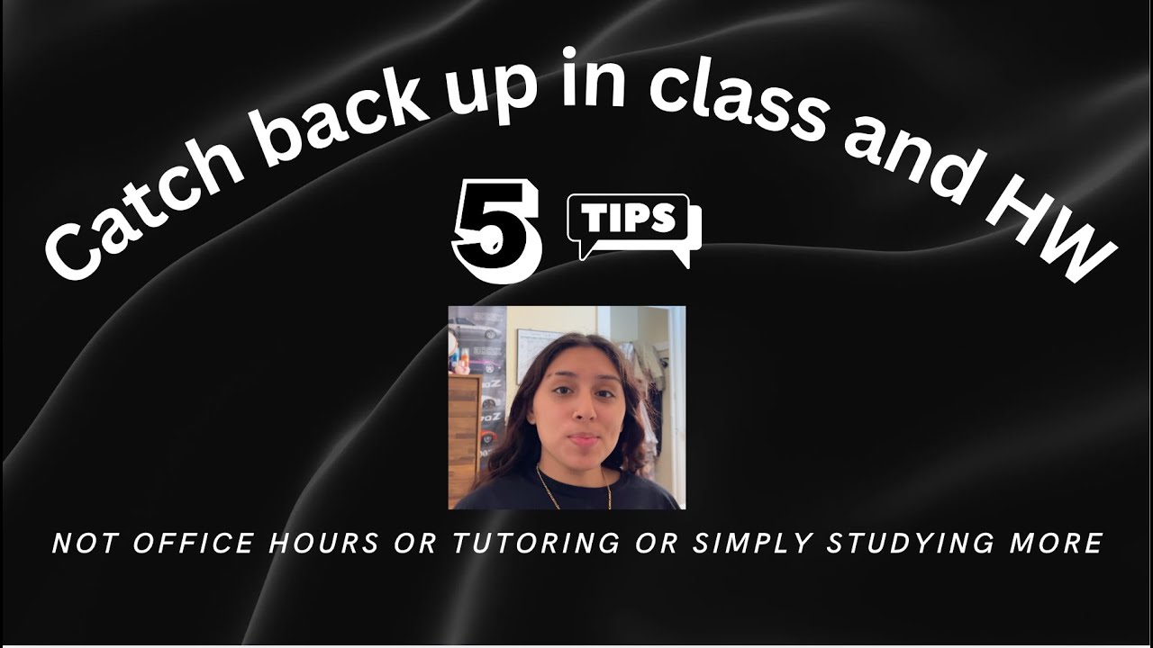 5 Tips for when you're falling behind in your classes and how to catch ...