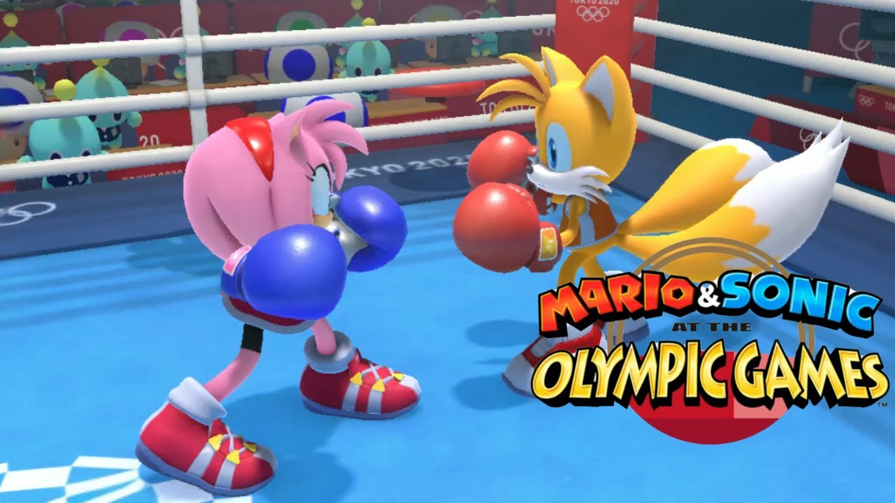 Boxing Hard Mario & Sonic At The Olympic Games Tokyo 2020 Amy VS Tails ...