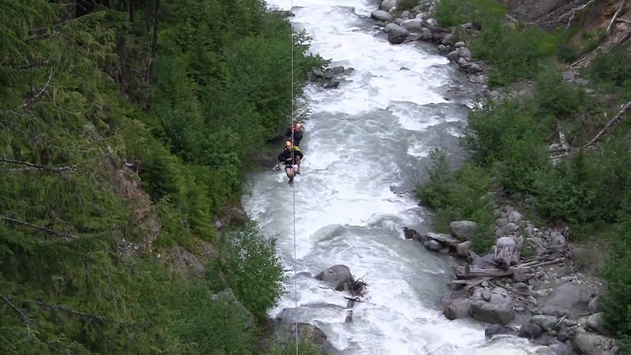 Whistler tandem zip line - YouTube
