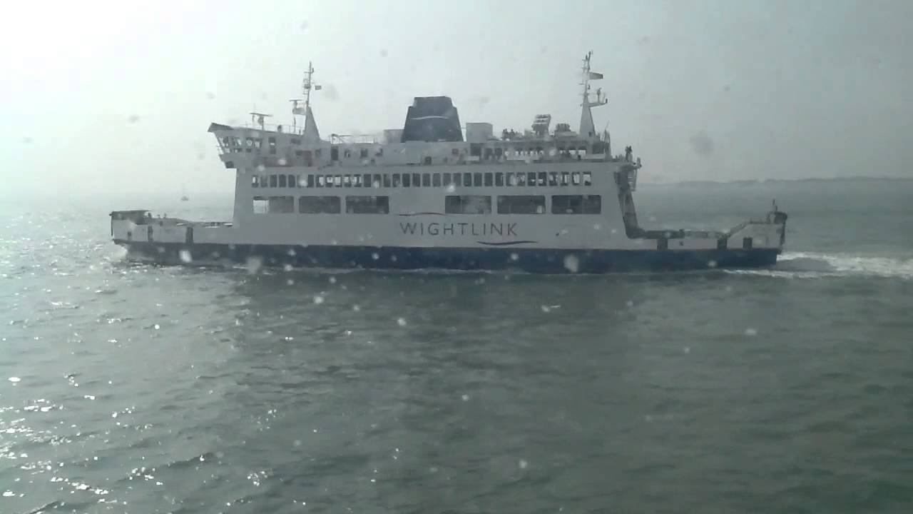(Mv St Faith) Wightlink Ferry leaving Portsmouth Harbour - YouTube