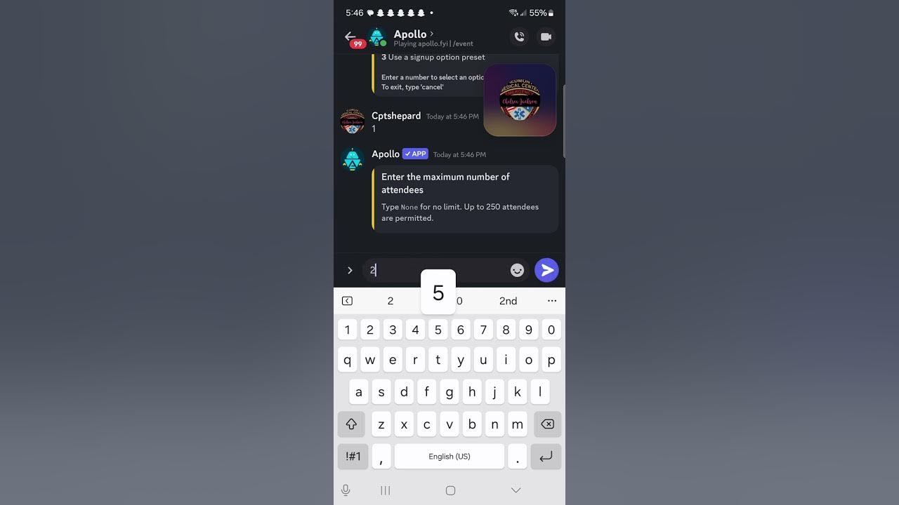How to use Apollo Discord bot for Event Creation - YouTube