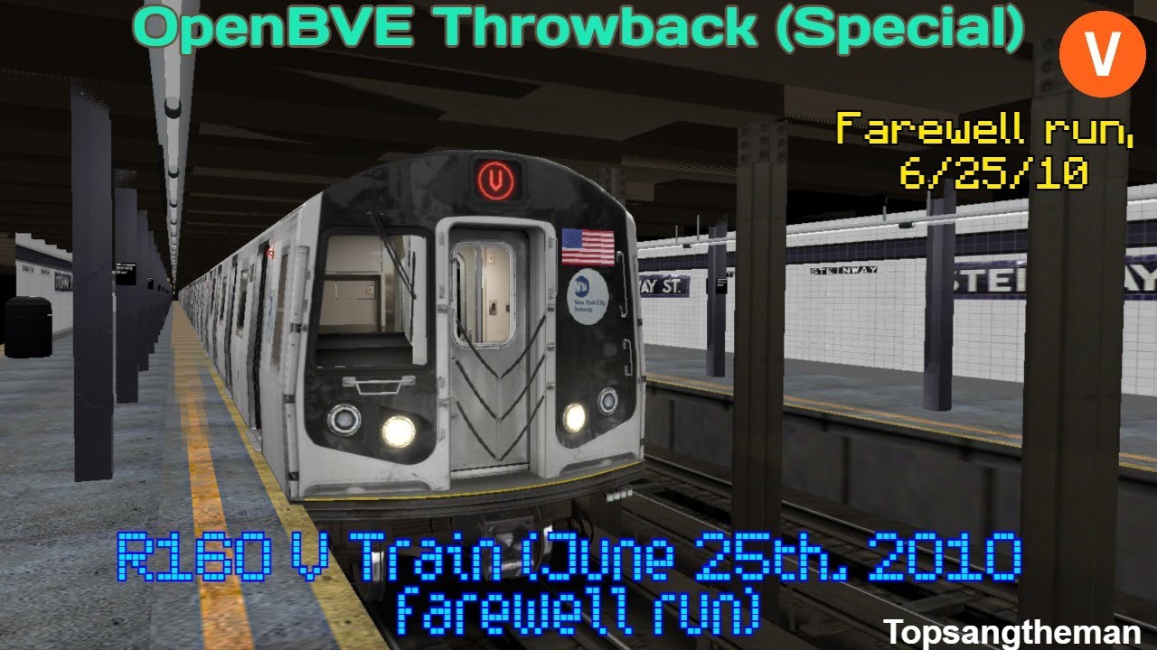 OpenBVE Throwback (Special) - R160 V Train Farewell Run - YouTube