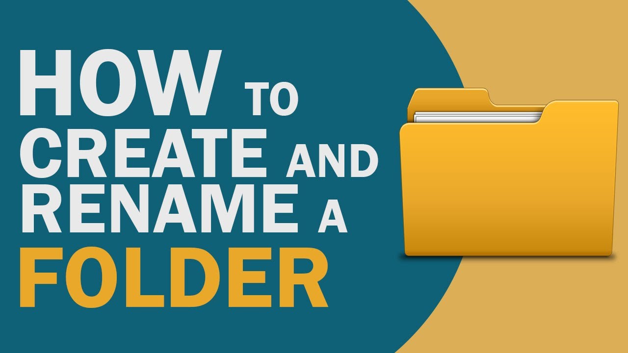 How To Create and Rename a Folder? | Geek Studio - YouTube