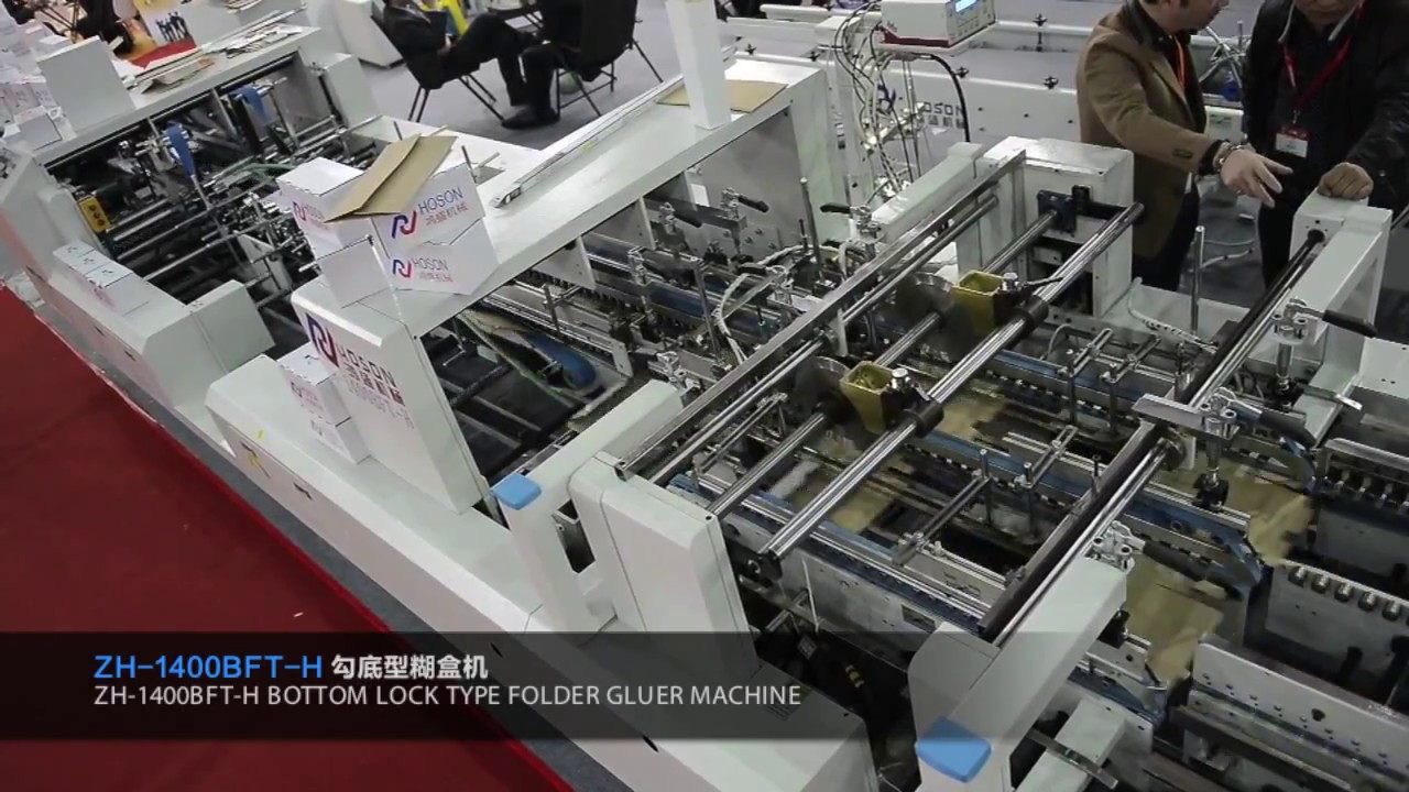 HOSON 2015 ALL IN PRINT / ZH-1400BFT-H FOLDER GLUER / CORRUGATED CRASH ...