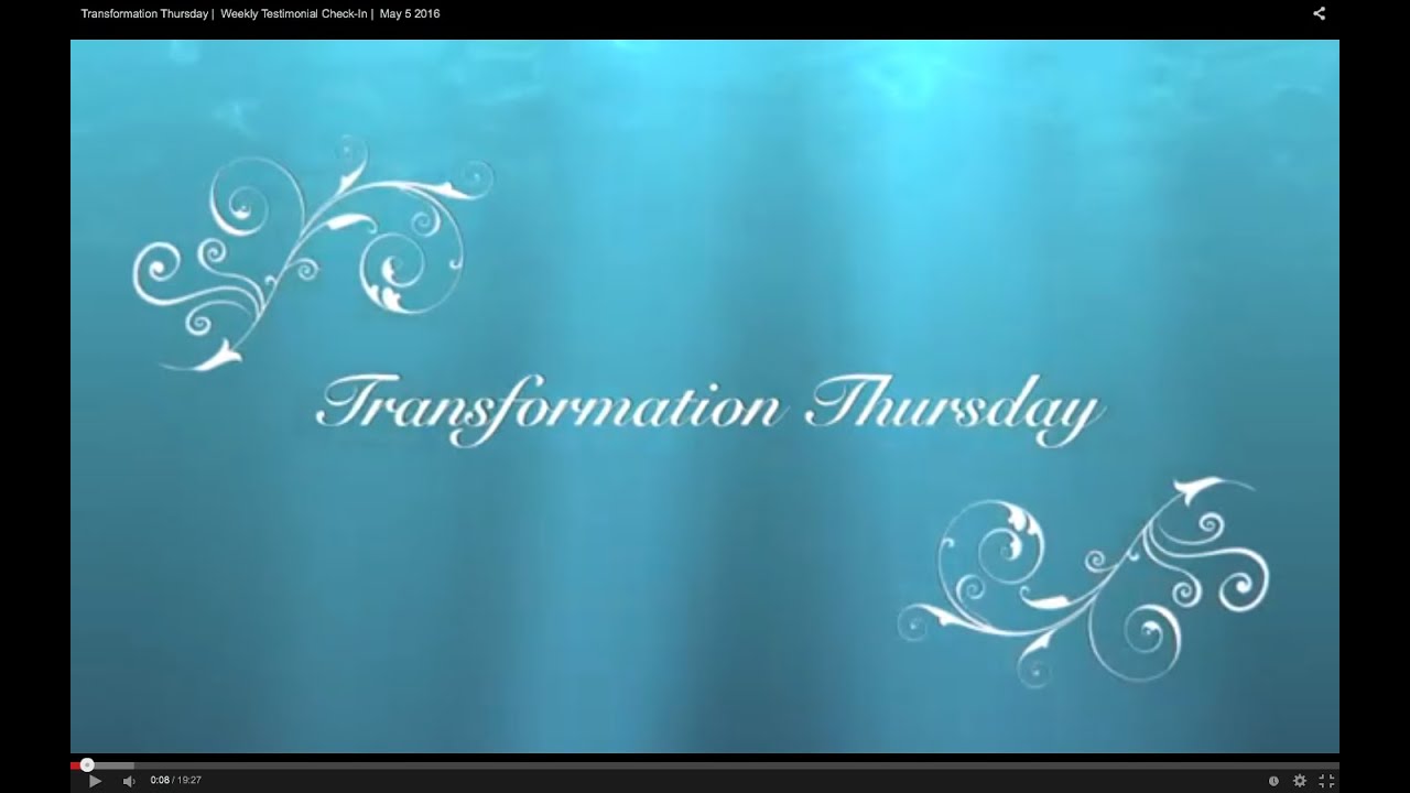 Transformation Thursday | Weekly Testimonial Check-In | May 5 2016 ...