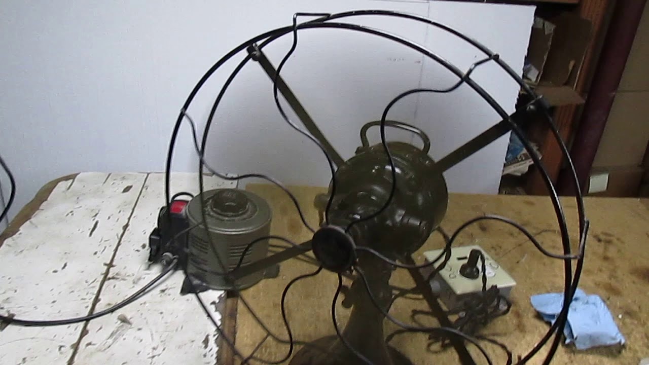 32v DC 1925 16 inch 29048 Emerson Vintage Electric Fan - YouTube