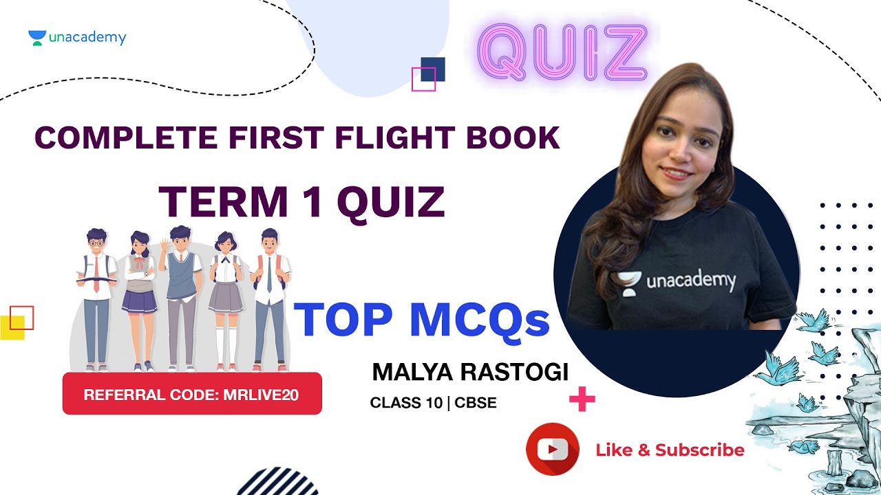 Top Term 1 MCQs - Complete First Flight Book English CBSE Class 10 ...
