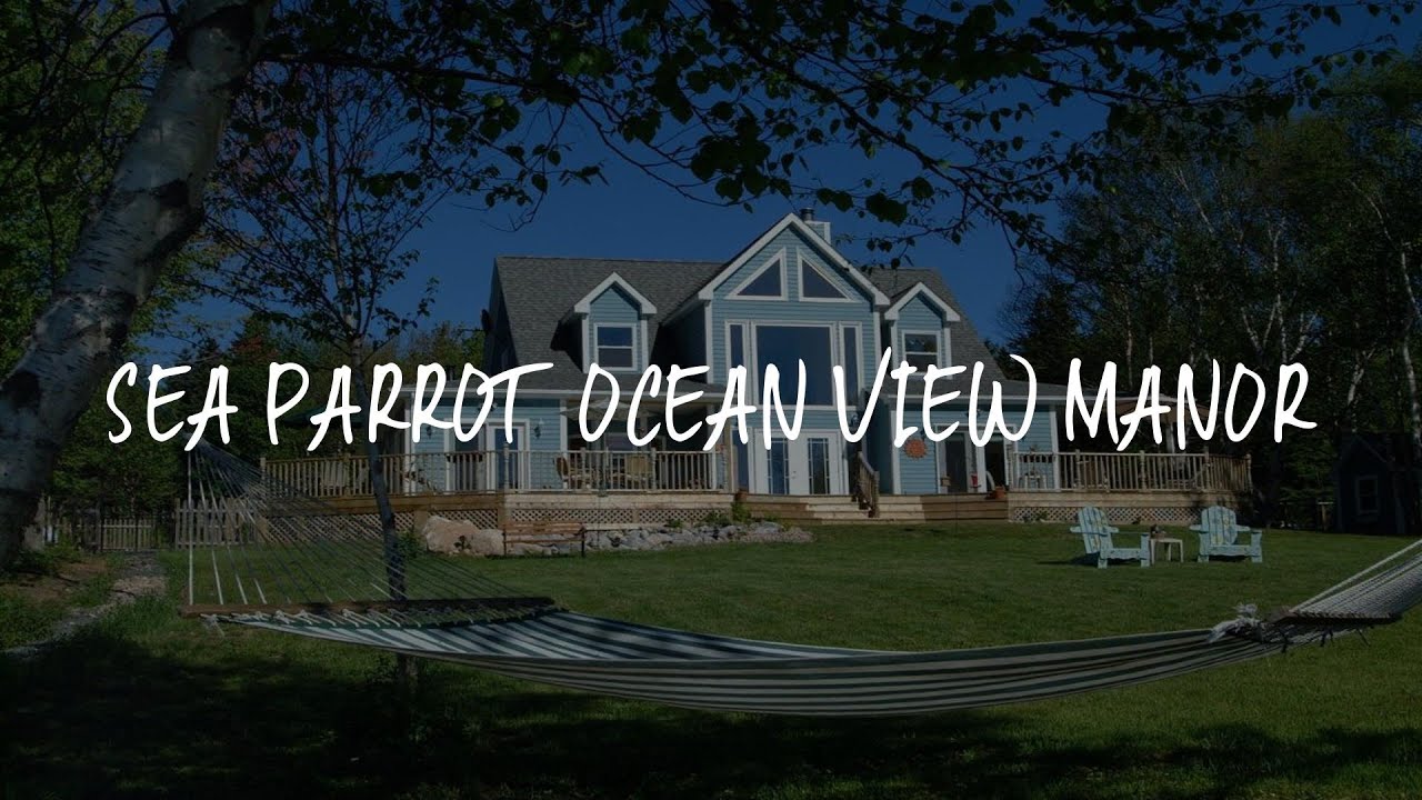 Sea Parrot Ocean View Manor Review - Indian Brook , Canada - YouTube