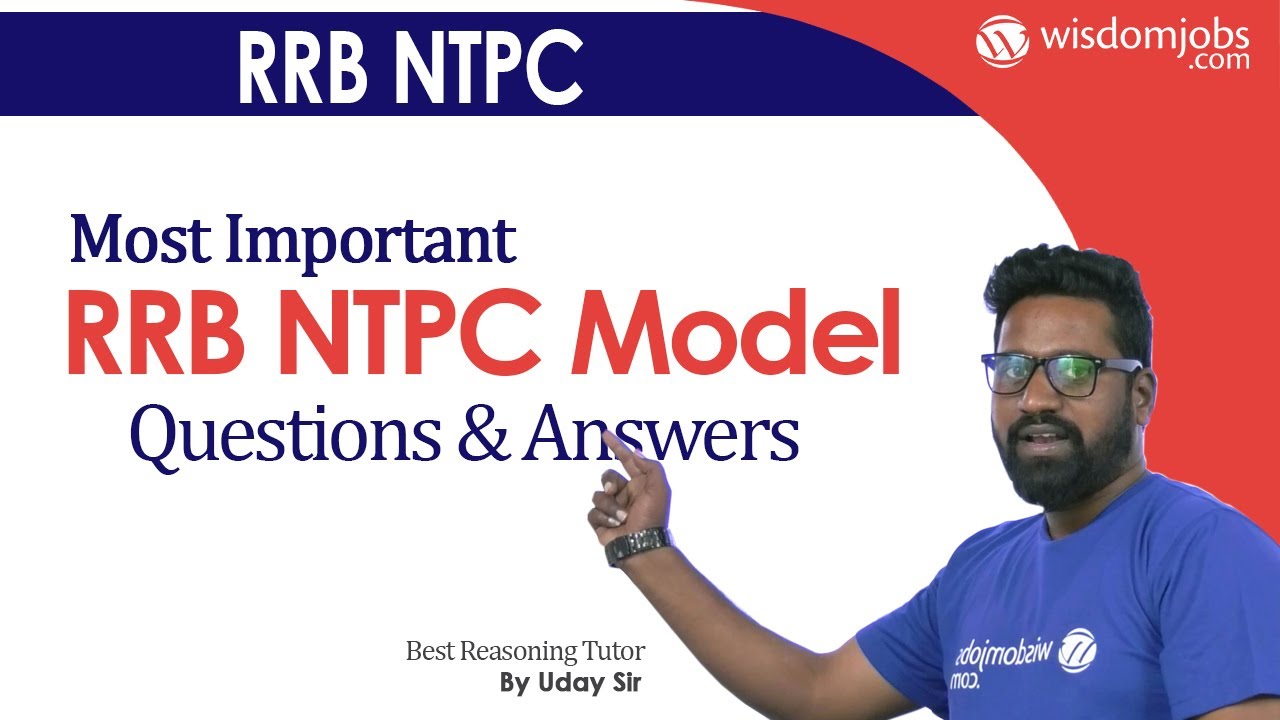 RRB NTPC 2020 | Most Important RRB NTPC Model Questions & Answers ...