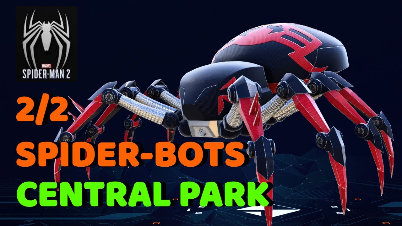 All Central Park Spider-Bots Locations | Spider-Man 2 PS5 - YouTube