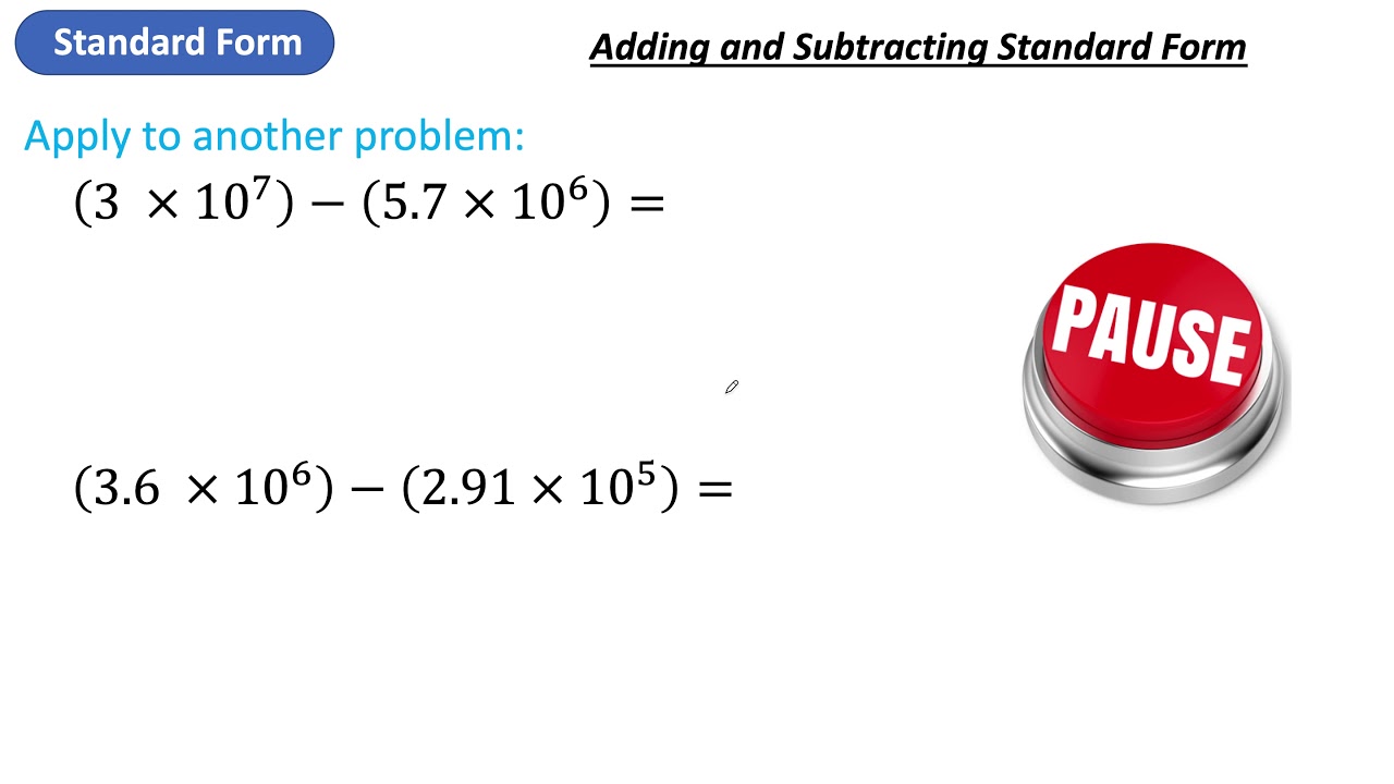 Standard Form adding Subtracting YouTube Standard Form adding Subtracting YouTube