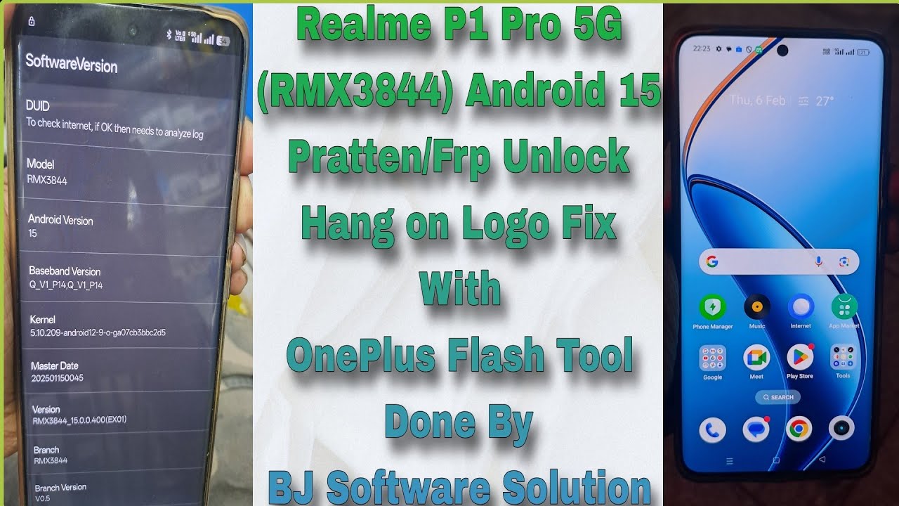 Realme P1 Pro 5G (RMX3844) Android 15 Pratten and Frp Unlock Hang on ...