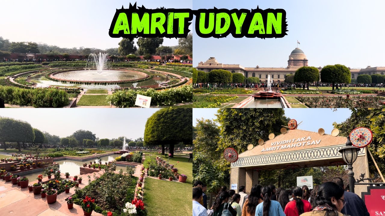 Amrit Udyan | Rashtrapati Bhavan | A Tour Of Amrit Udyan | Amrit Udyan ...