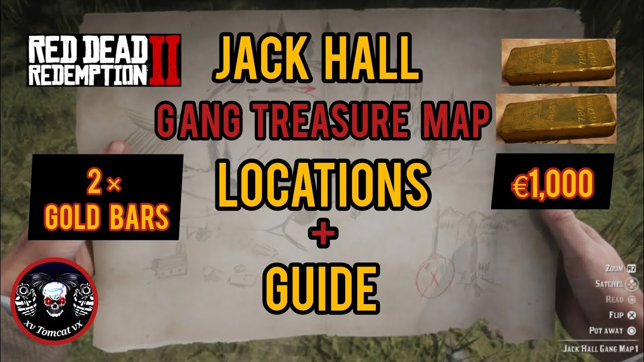 Red Dead Redemption - Jack Hall Gang Treasure Map Locations & Guide ( 2 ...