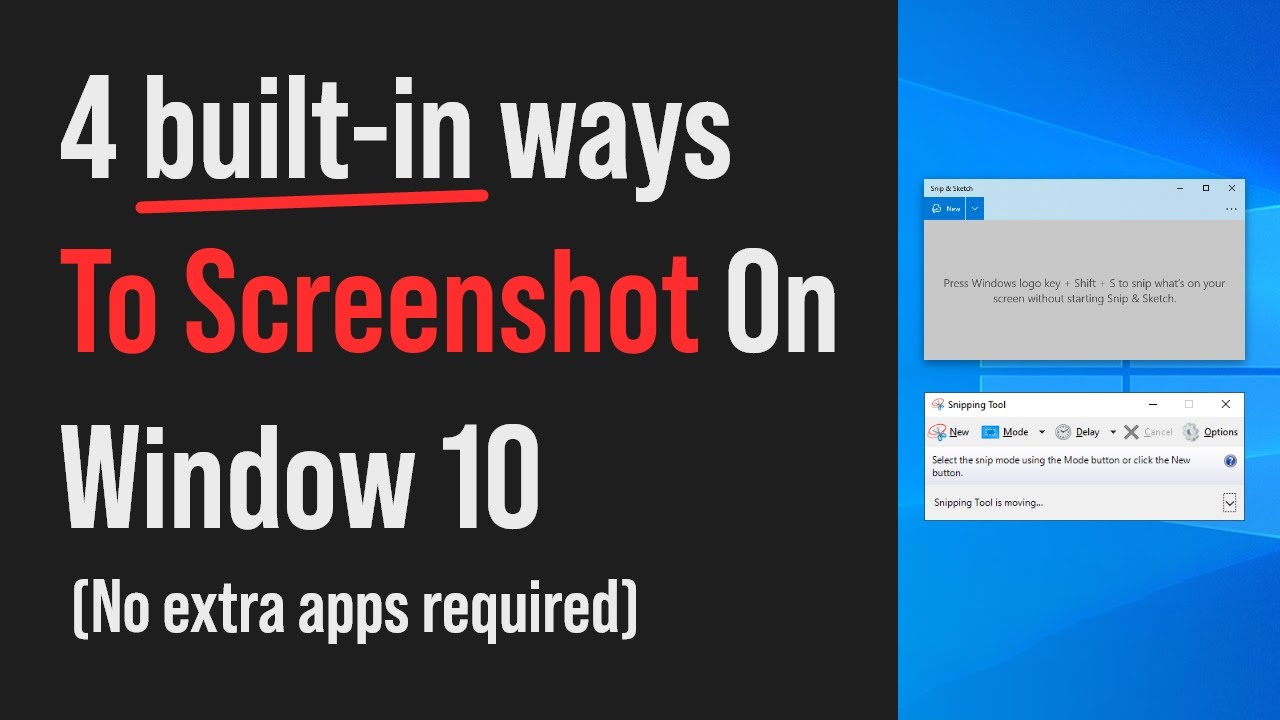 How Do I Screenshot My Computer Windows 10 (4 Bills-in Ways) - YouTube