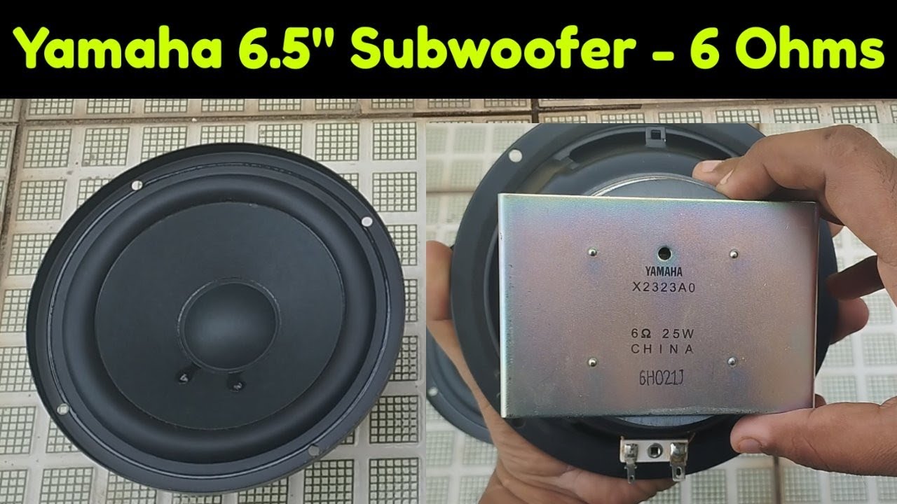 Yamaha | 6.5" OEM Subwoofer | 6 Ohms | 25 W | X2323A0 | Active | Passive |YST-SW015 | GKS Info ...
