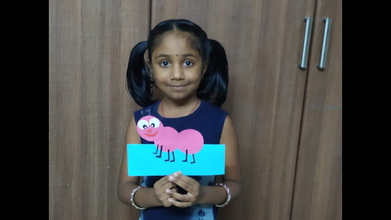 Ants Body Parts | Paper Ant Craft | DIY Paper Ant Crafts | How to make ...