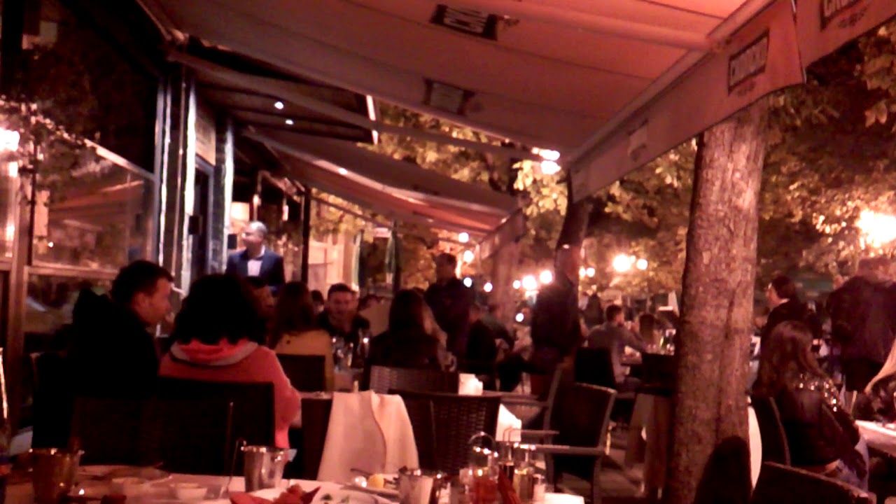 Erwan Fouere going out of “Skopski Merak” - Macedonian Restaurant - YouTube