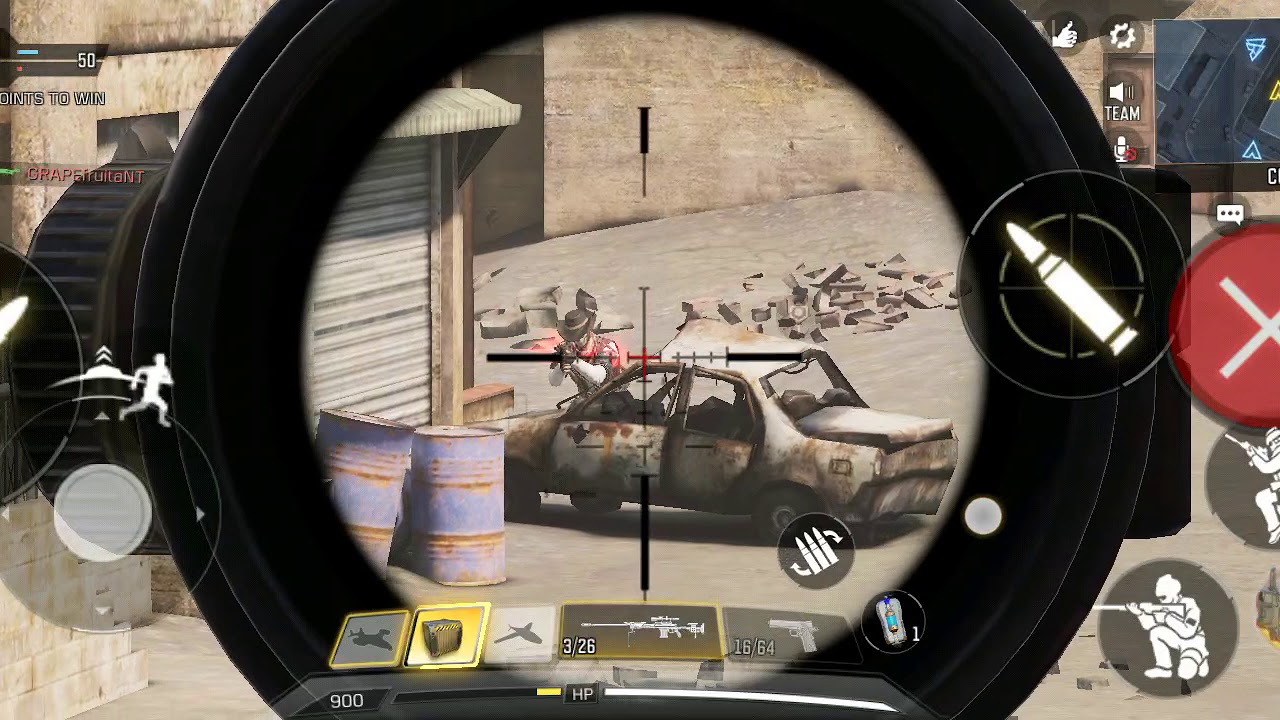#08 C.O.D mobile crossfire 21kills sniper type..Gyro ON...noob to be ...