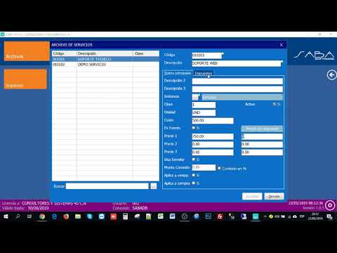 SABA Administrativo Creando un Servicio - YouTube