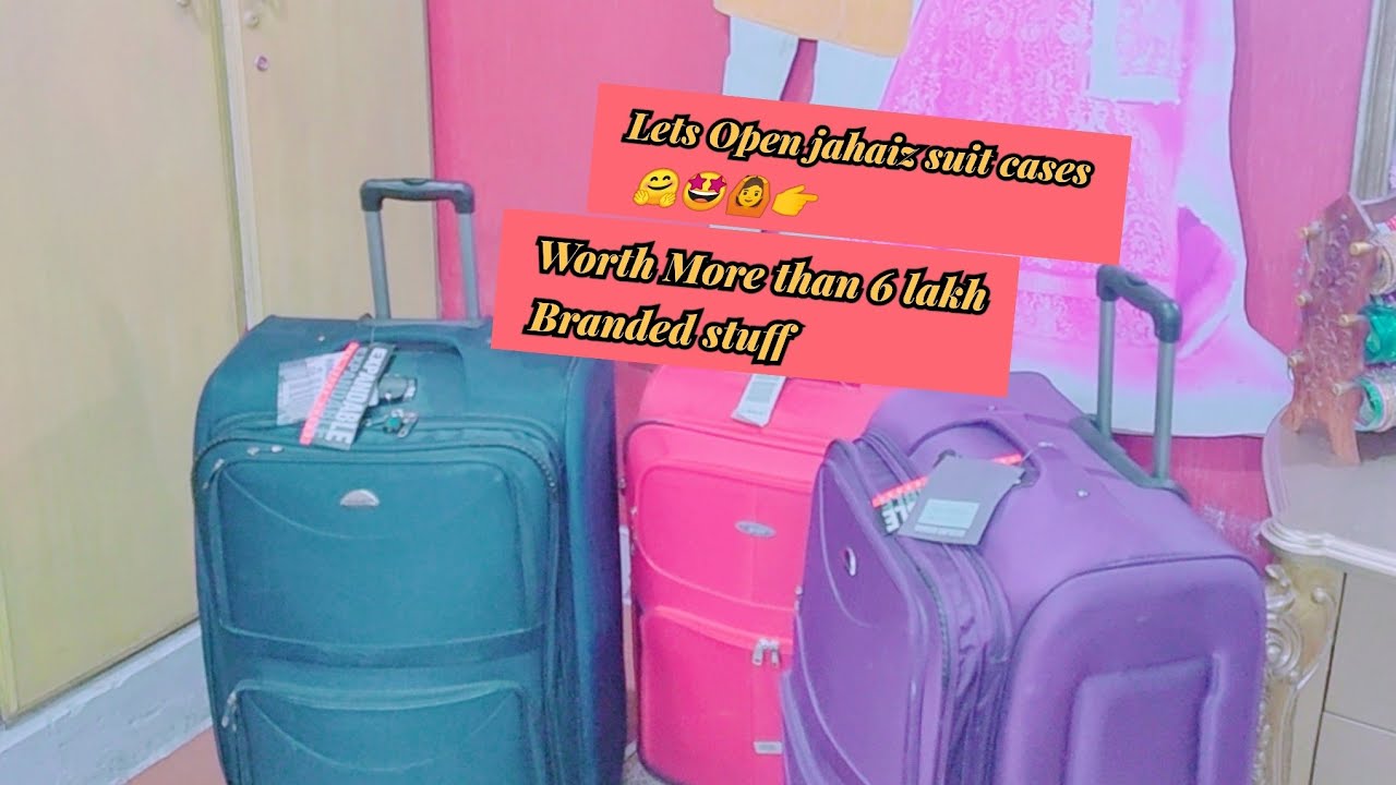 let's Open Jahaiz suit cases💗 - YouTube