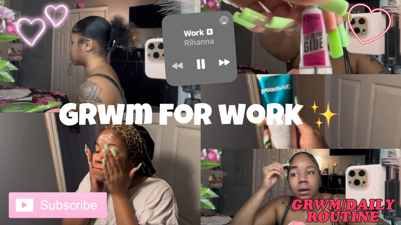 GRWM for work/ Morning routine - YouTube