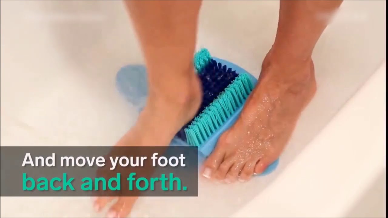 PLASTIC FEET CLEANING SCOURER - YouTube