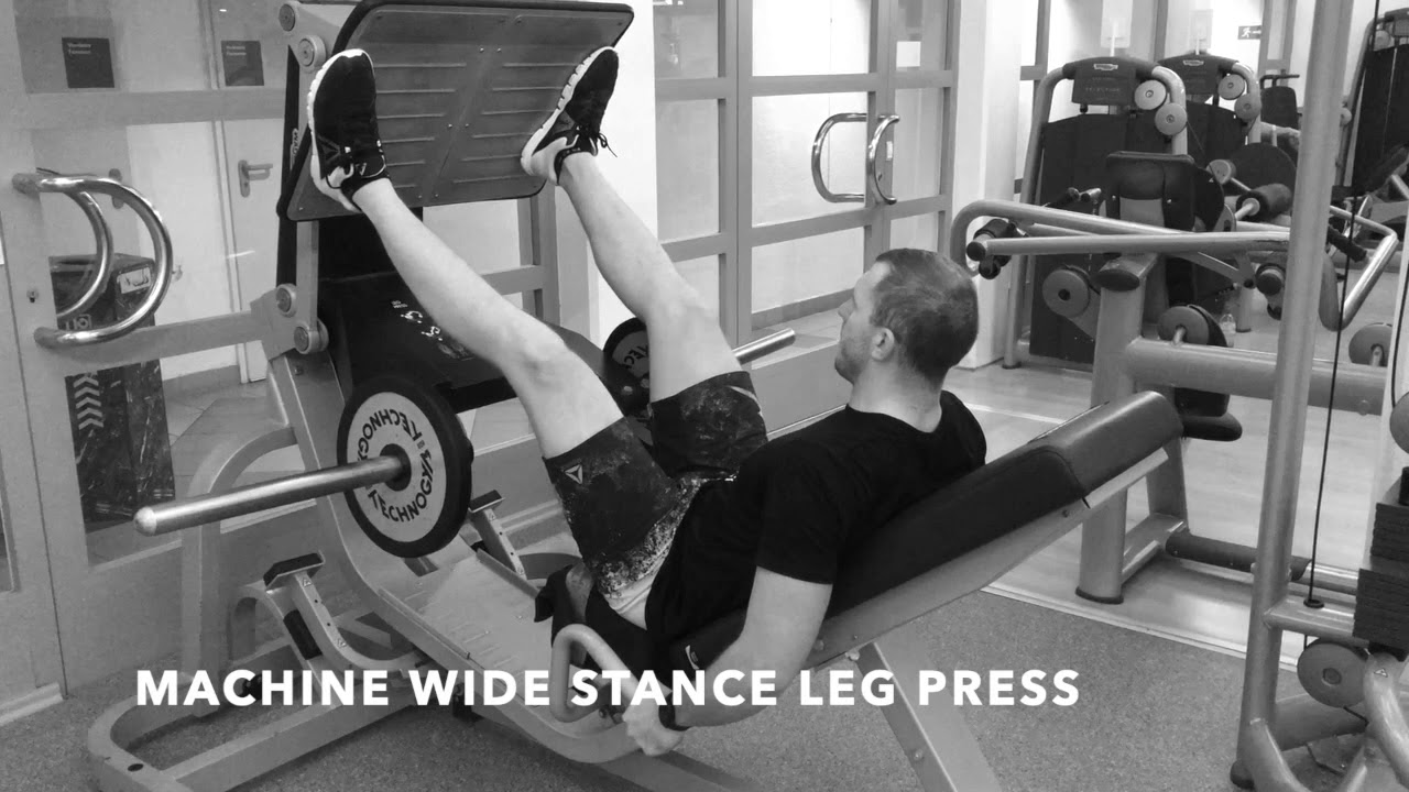 Machine Wide Stance Leg Press - Upside Strength Exercise Library - YouTube