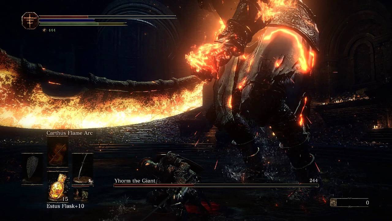 Dark Souls 3 - Yhorm the Giant - No Storm Ruler -- NG+3 - YouTube