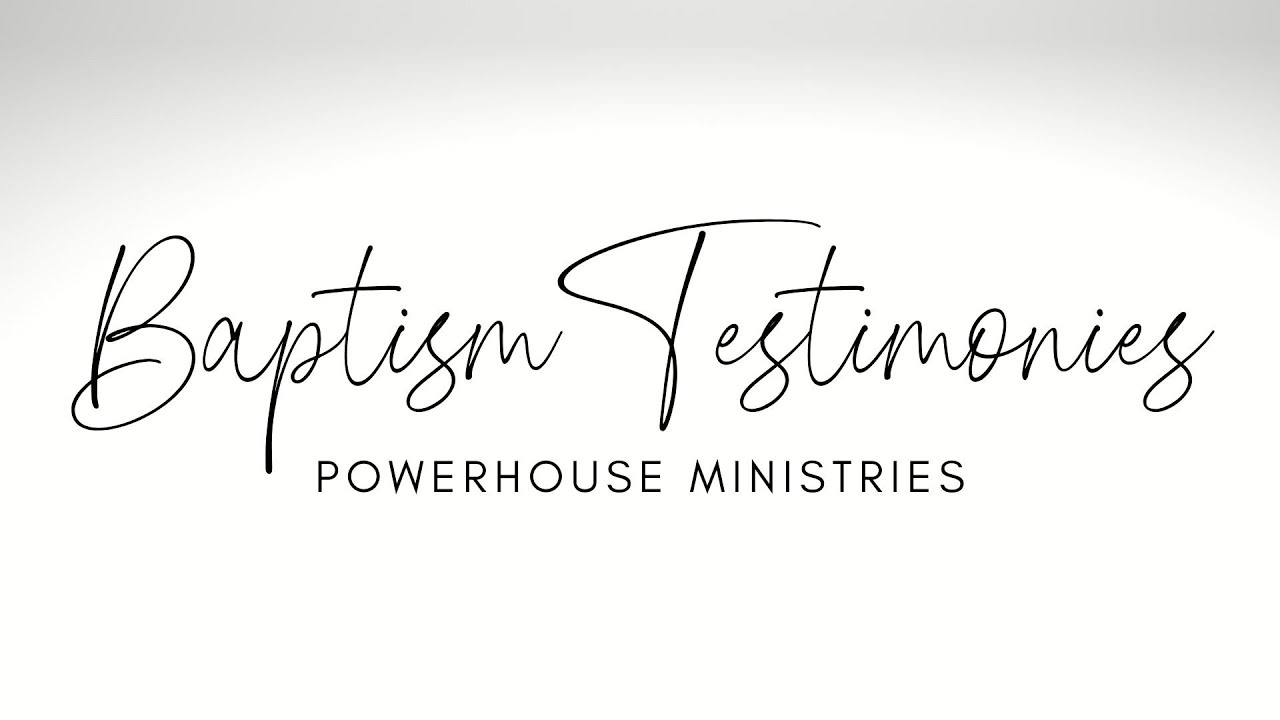 Baptism Testimonies - YouTube