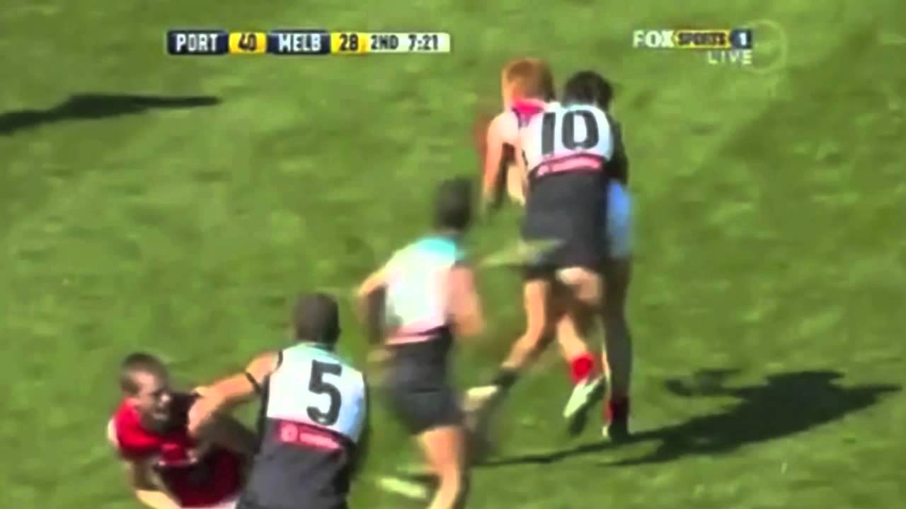 The Wimpiest Player In The AFL - Cale Morton - YouTube