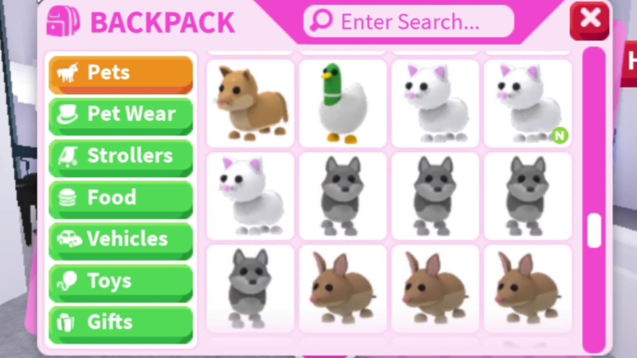 Showing my inventory! || Adopt me Roblox - YouTube