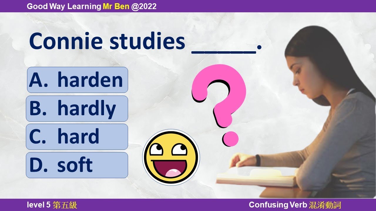 English Grammar 英文文法 | Confusing Verb 混淆動詞 | Elementary 初級 | Multiple ...