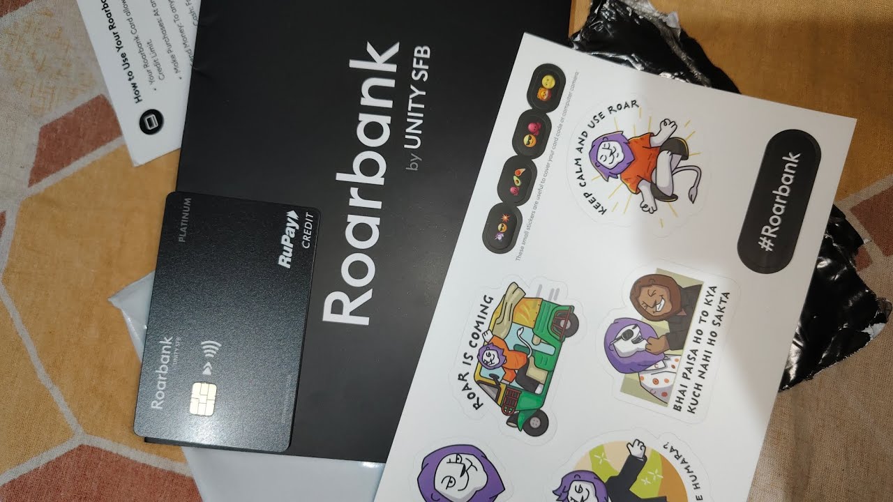 Roar bank credit card unboxing by unity sfb 🤩 - YouTube