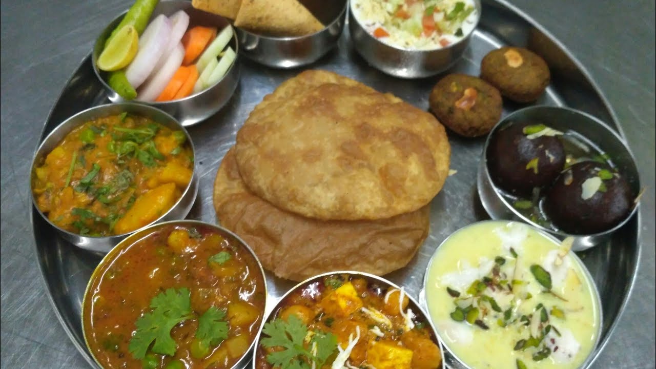 six variety of shradh special thali recipe श्राद्ध स्पेशल थाली विदाउट ...