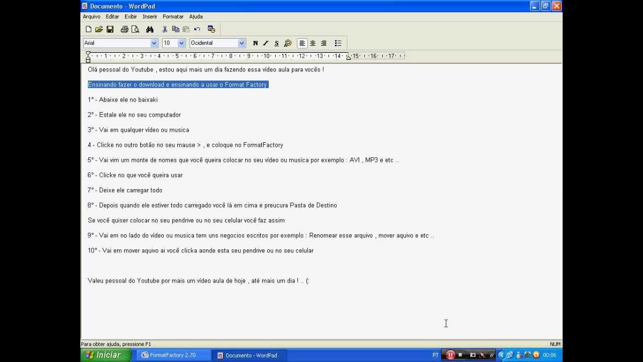 Como fazer o download é ensinando a usar o FormatFactory - YouTube