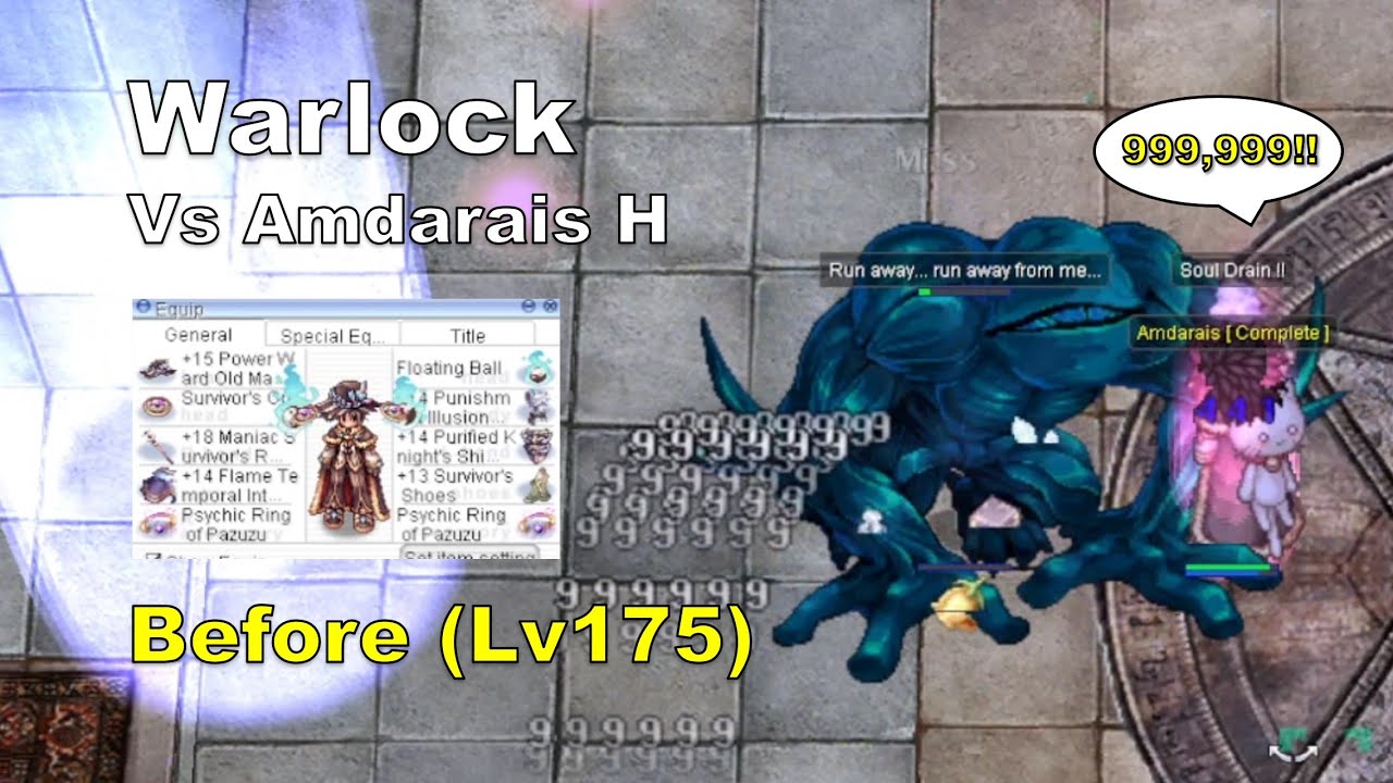 [BB iRO] Warlock Chain Lightning - vs Amdarais H - "Before Version ...