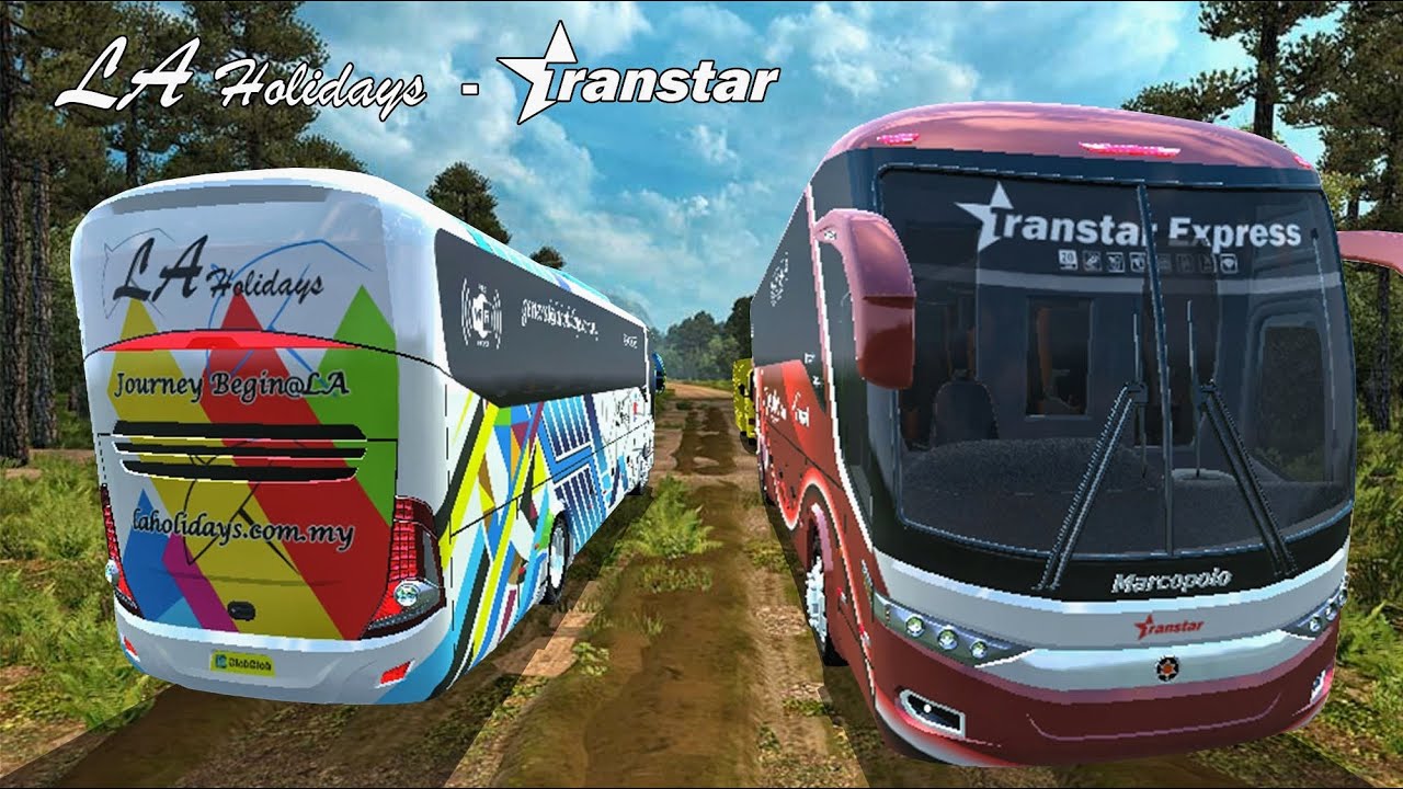 LA Holidays & Transtar Express. Malaysia bus skin. Marcopolo g7 1200 ...