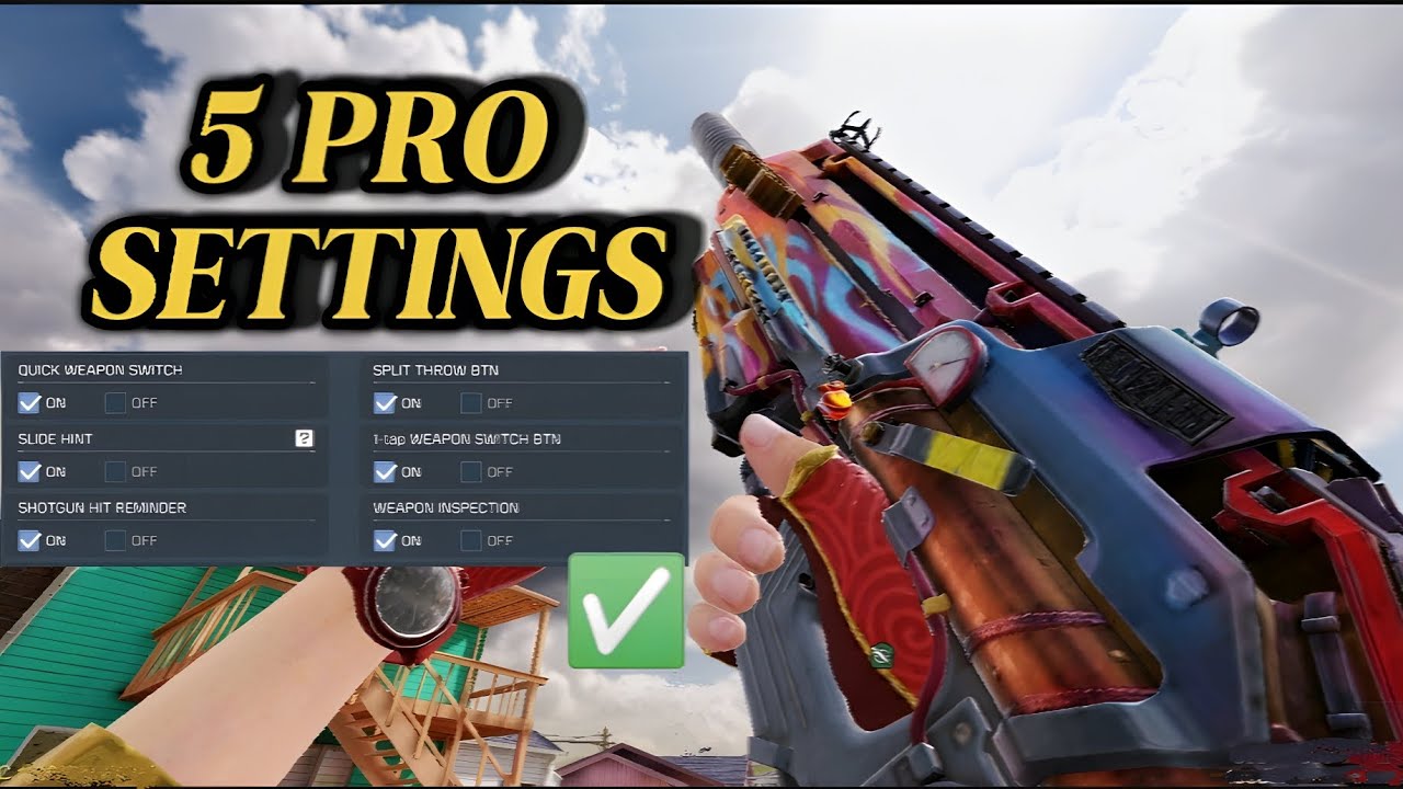 5 settings that will make you pro in codm🔥🤔 secret's revealed!! - YouTube
