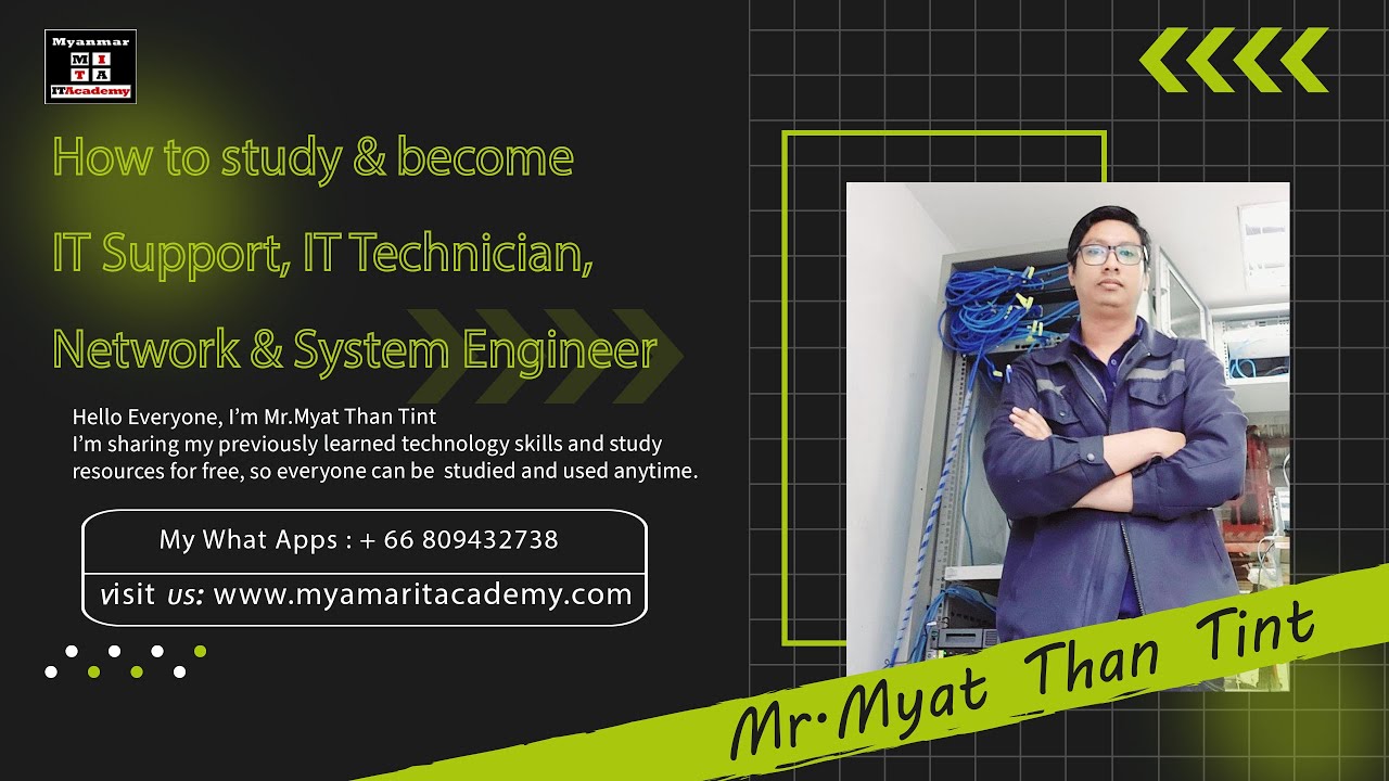 01.How to study & become IT Support, IT Technician, Network & System ...