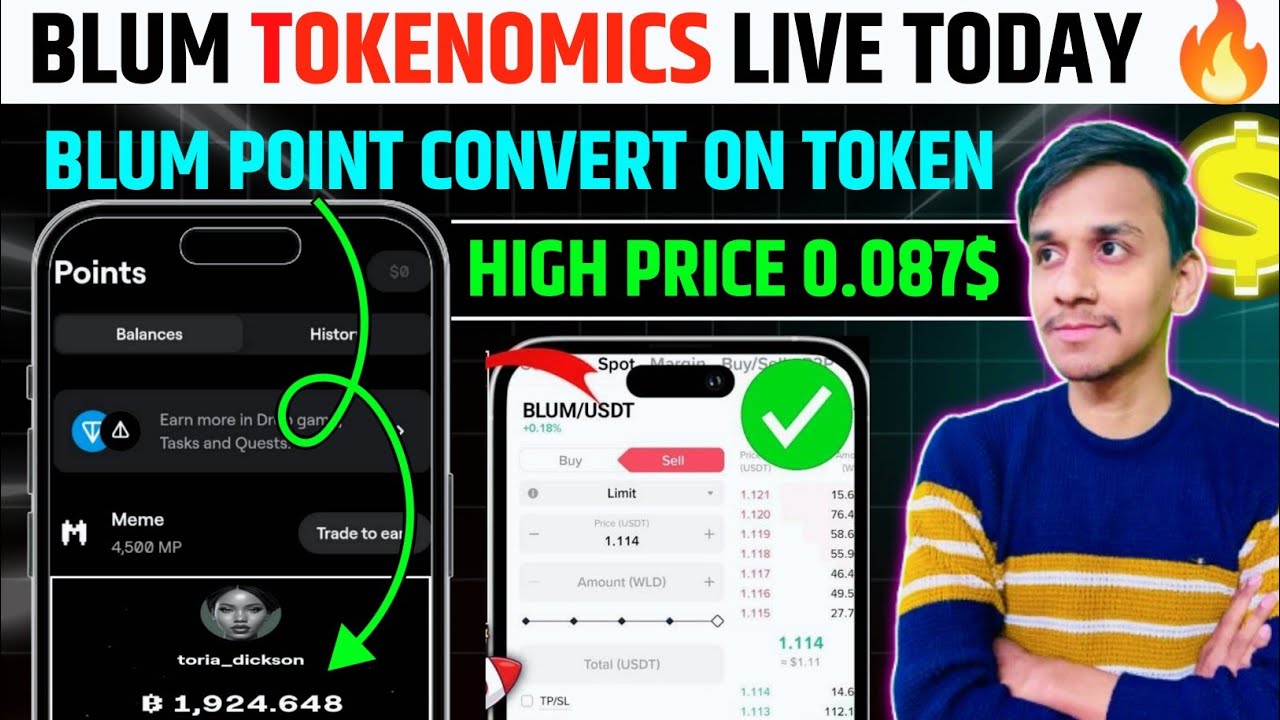 Blum Price $0.5 Prediction 🔥 Blum Airdrop Listing Date | Blum Token Allocation~Blum Allocation ...