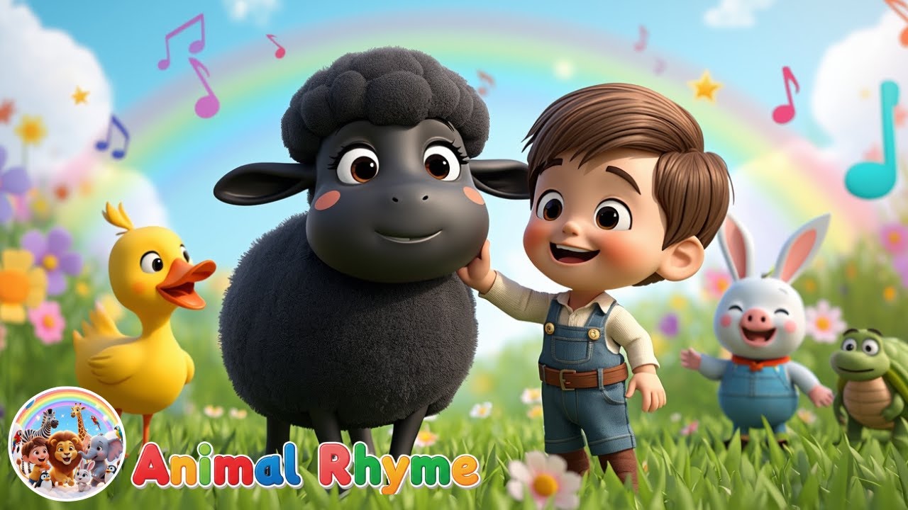 Baa Baa Black Sheep | Jack’s Viral Sharing Song | Farm Animals Rhyme ...