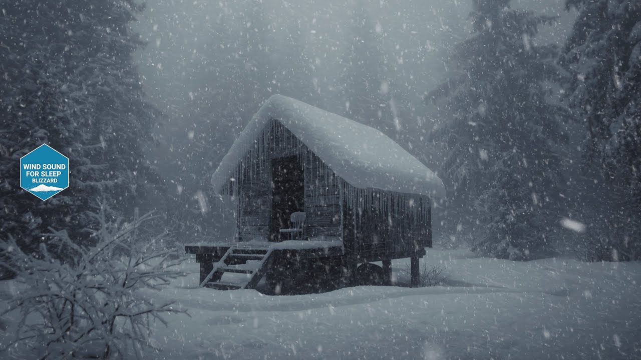 Blizzard Sounds For Sleeping ┇ Winter Blizzard for Deep Sleep ...