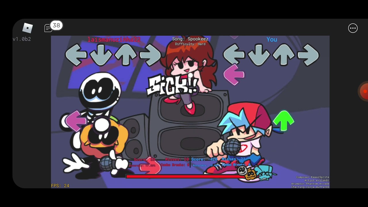 jogando o mapa do fnf no roblox, modo multiplayer - YouTube