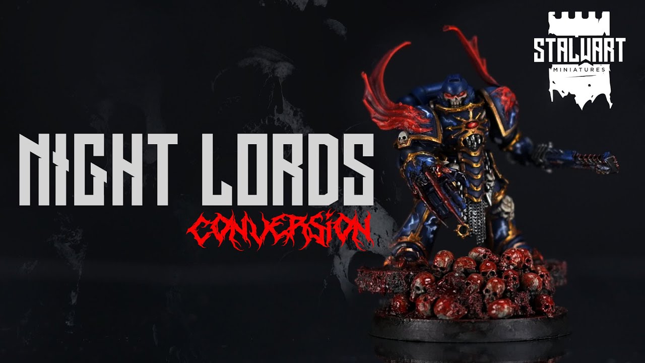 Night Lords Conversion - Paint Scheme Tutorial - YouTube